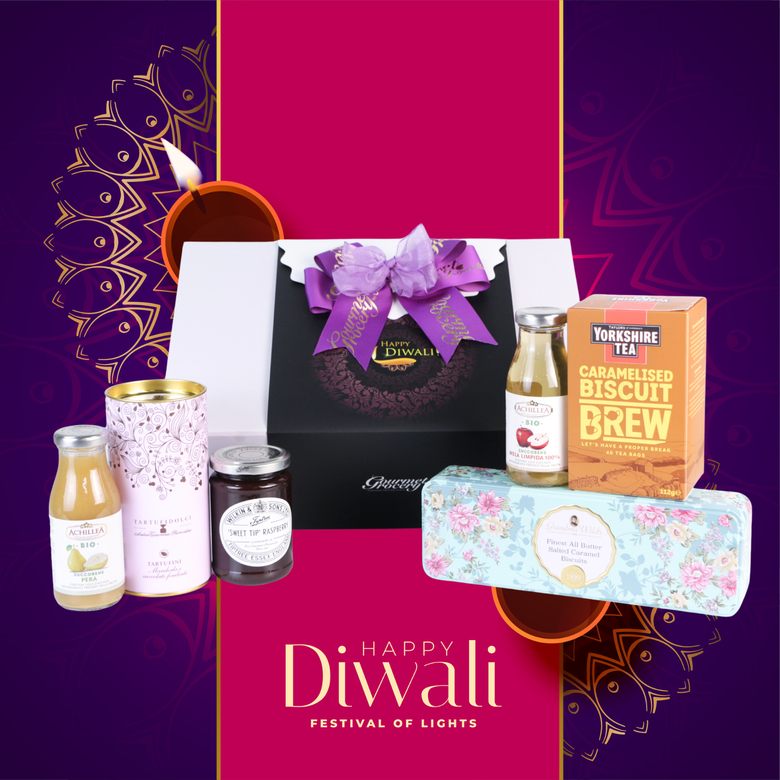 Deepavali Hamper in Silver Box – Gourmet Grocery OurChoice for Food & Gifts