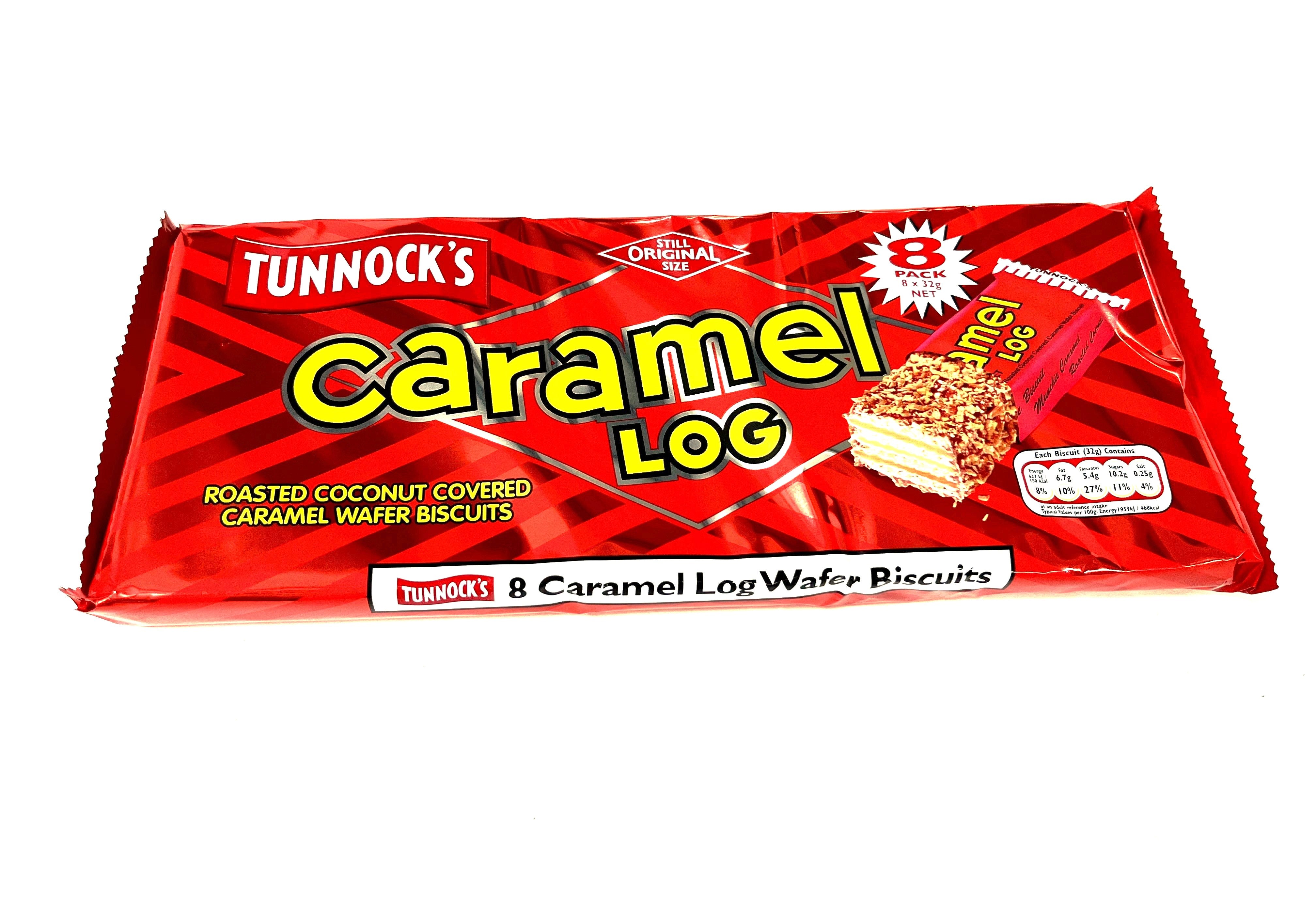 TUNNOCK'S Caramel Log 8 x 32g – Gourmet Grocery OurChoice for Food & Gifts